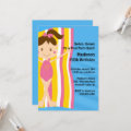 CUTE Girls Pool Party Birthday Invitation | Zazzle
