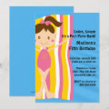 CUTE Girls Pool Party Birthday Invitation | Zazzle