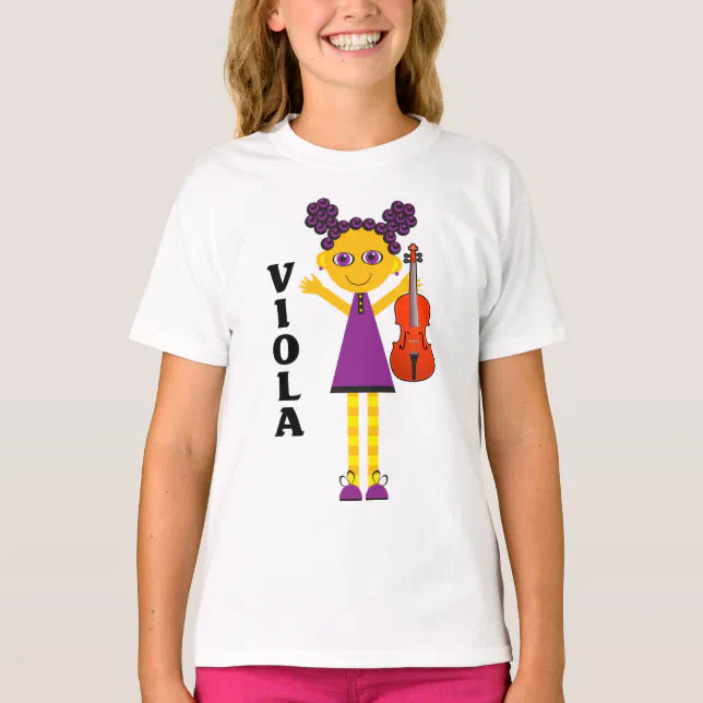 Cute Girls Viola T-shirt | Zazzle