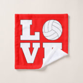Cute Girls Volleyball Player Bathroom Towel Set | Zazzle