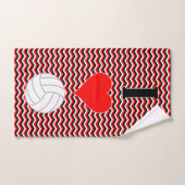 Cute Girls Volleyball Player Bathroom Towel Set | Zazzle