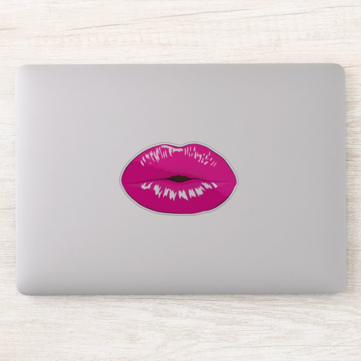 Cute Girly Lips, Kiss Sticker | Zazzle.com