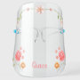 Cute Girly Monogram Flower Face Shield | Zazzle