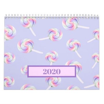 cute girly pancake Doughnuts cake fruit foodie Calendar | Zazzle