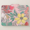 Cute girly pink floral hand drawn design file folder | Zazzle