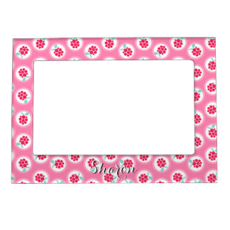 Girly Pink Magnetic Picture Frames | Zazzle