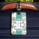 Cute Girly Spring Floral Personalized Initials Luggage Tag | Zazzle
