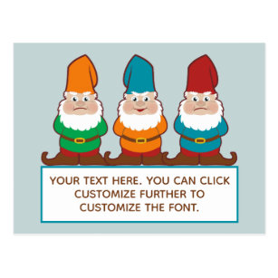 Garden Gnome Sayings Postcards - No Minimum Quantity | Zazzle