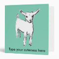 Cute Goat binder | Zazzle