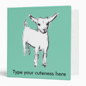 Cute Goat binder | Zazzle