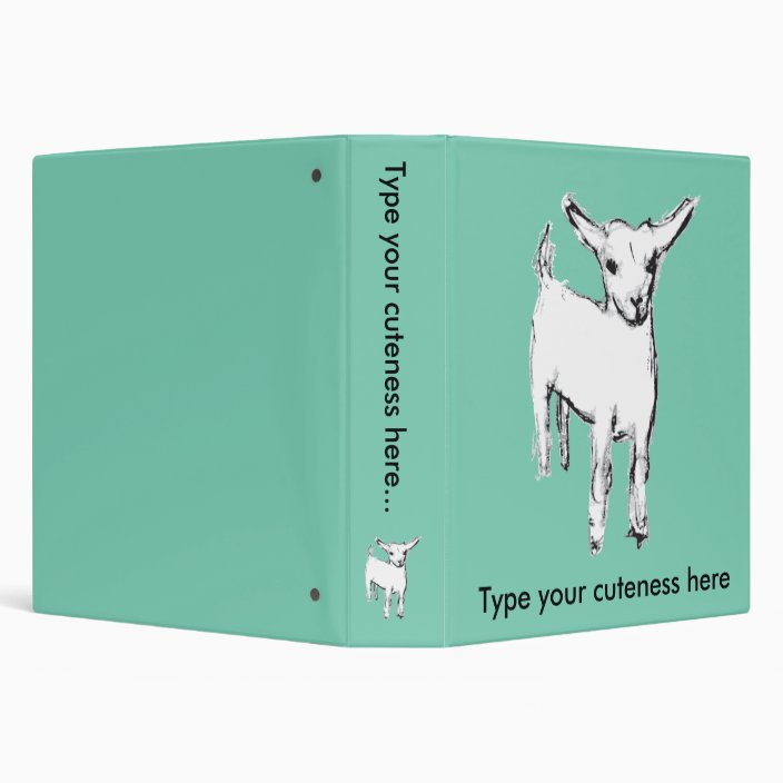 Cute Goat binder | Zazzle.com