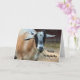 Cute Goat Eating Hay Photo Sympathy Card | Zazzle