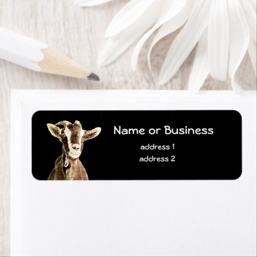 Cute Goat, Farm Animal, Pet Label | Zazzle