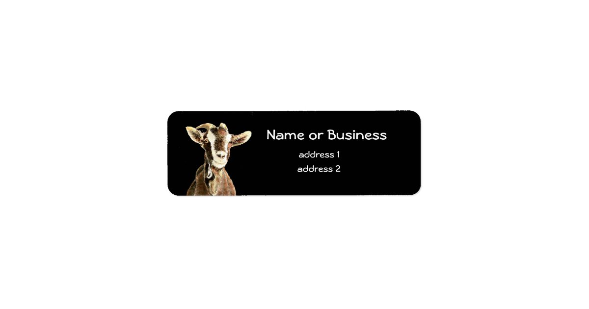 Cute Goat, Farm Animal, Pet Label | Zazzle