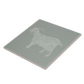 Cute Goat Illustrated Art CUSTOM COLOR Ceramic Tile | Zazzle