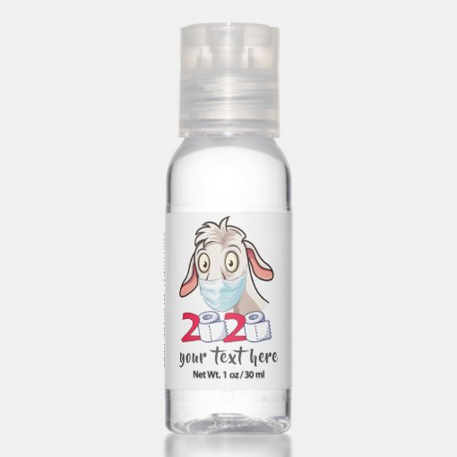 Cute Goat In Mask 2020 Hand Sanitizer | Zazzle