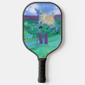 Cute Goat Monogram Pickleball Paddle | Zazzle