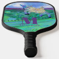Cute Goat Monogram Pickleball Paddle | Zazzle