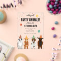 Cute Goats Farm Party Animals Goat Birthday Theme Acrylic Invitations ...