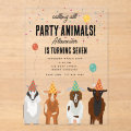 Cute Goats Farm Party Animals Goat Birthday Theme Acrylic Invitations ...