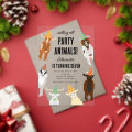 Cute Goats Farm Party Animals Goat Birthday Theme Acrylic Invitations ...