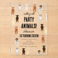 Cute Goats Farm Party Animals Goat Birthday Theme Acrylic Invitations ...