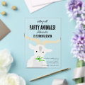 Cute Goats Farm Party Animals Goat Birthday Theme Acrylic Invitations ...