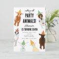 Cute Goats Farm Party Animals Goat Birthday Theme Invitation | Zazzle