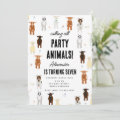 Cute Goats Farm Party Animals Goat Birthday Theme Invitation | Zazzle
