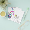 Cute Goats Girls 2nd Birthday Party pink Flyer | Zazzle