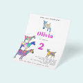 Cute Goats Girls 2nd Birthday Party pink Flyer | Zazzle