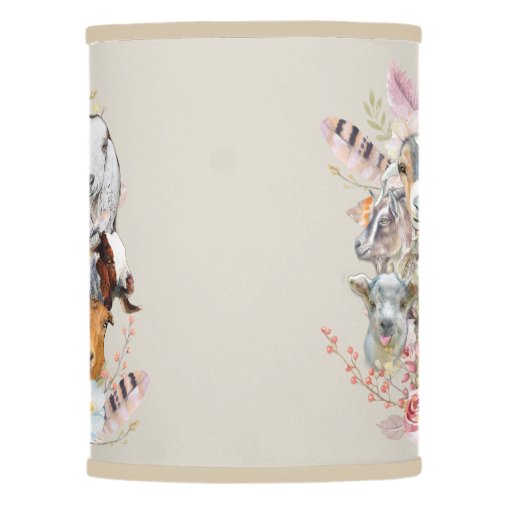 Cute GOATs | Watercolor Goat Portraits GetYerGoat™ Lamp Shade | Zazzle