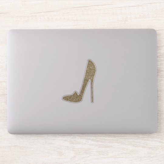 Cute Gold Glitter High Heels Sticker | Zazzle.com