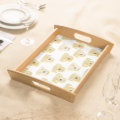Cute Golden Labrador Retriever Dog Pattern Serving Tray | Zazzle