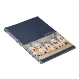 Cute Golden Retriever Puppy Dog Notebook | Zazzle