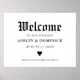 Cute Gothic Welcome Wedding Reception Sign Poster | Zazzle