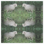 Fluffy Sheep Fabric | Zazzle
