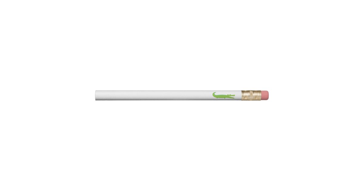 Cute Green Alligator Pencil | Zazzle