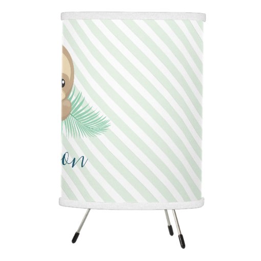 Cute Green Baby Sloth Nursery Lamp | Zazzle