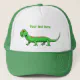 Cute Green Cartoon Lizard Reptile Trucker Hat | Zazzle