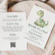 Cute Green Dinosaur QR Code Boy Baby Shower Invitation | Zazzle