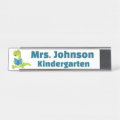 Cute Green Dinosaur Teacher's Desk Name Plate | Zazzle