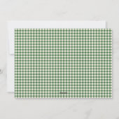 Cute Green Gingham Plaid Custom Photo Christmas Holiday Card | Zazzle