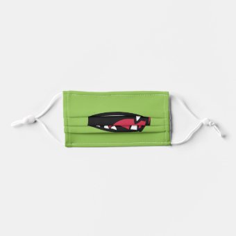 Cute Green Monster Mouth Kids' Cloth Face Mask | Zazzle