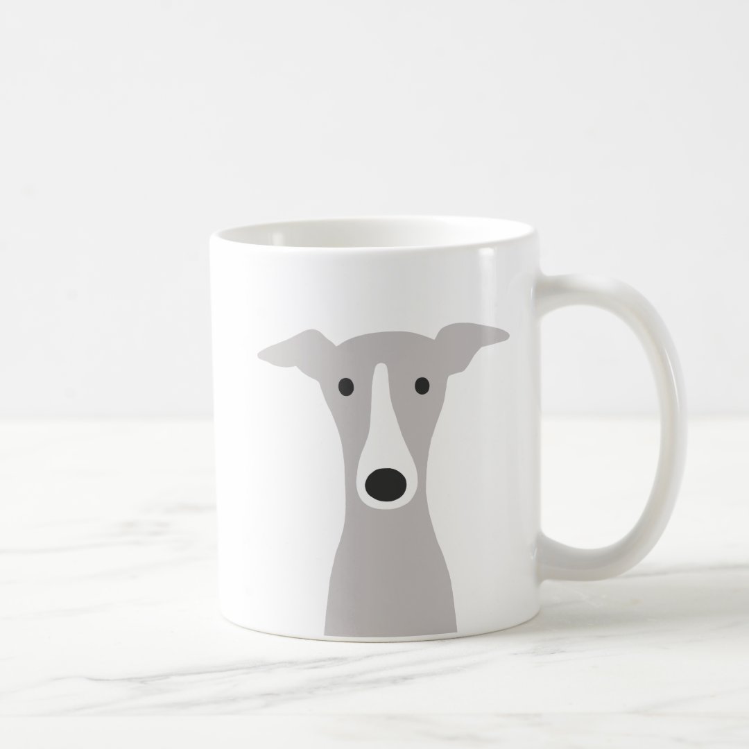 Cute Greyhound, Italian Greyhound or Whippet Dog Coffee Mug | Zazzle