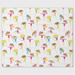 Cute Gymnasts Wrapping Paper | Zazzle