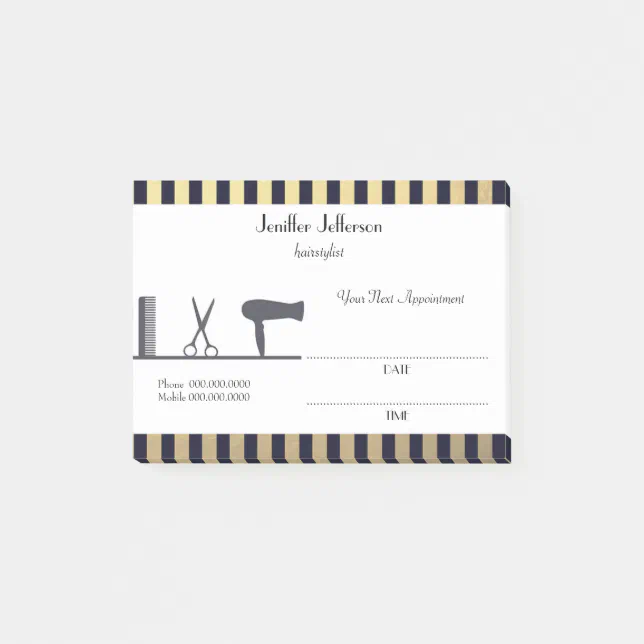 Cute Hairdresser Appointment Post-it® Notes | Zazzle