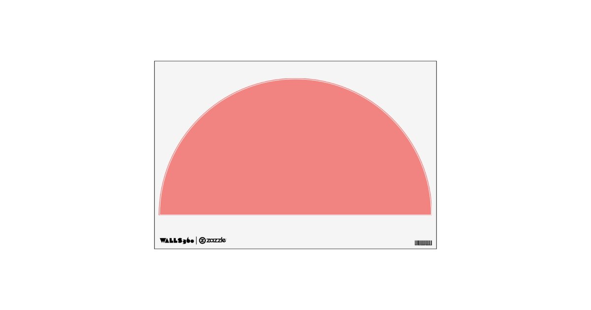 cute half circle wall decal | Zazzle