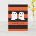 Cute Halloween Couple Ghosts Greeting Card | Zazzle