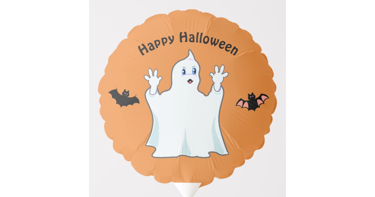 Cute Halloween Ghost Balloon | Zazzle